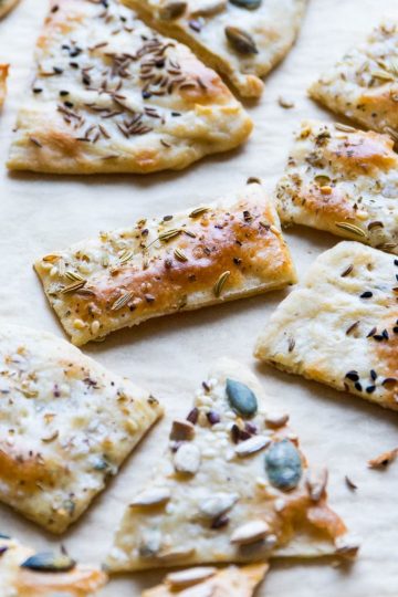 Easy Home Made Flatbread Crackers • Salted Mint