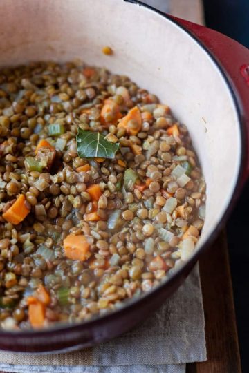 Easy One Pot Creamy Vegetable Lentils • Salted Mint
