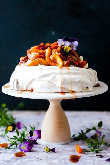 The Easiest Fruit Pavlova Dessert- Dairy and Gluten Free • Salted Mint