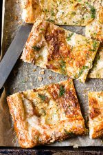 Potato & Cheese Puff Pastry Tart (Easy & Quick) • Salted Mint