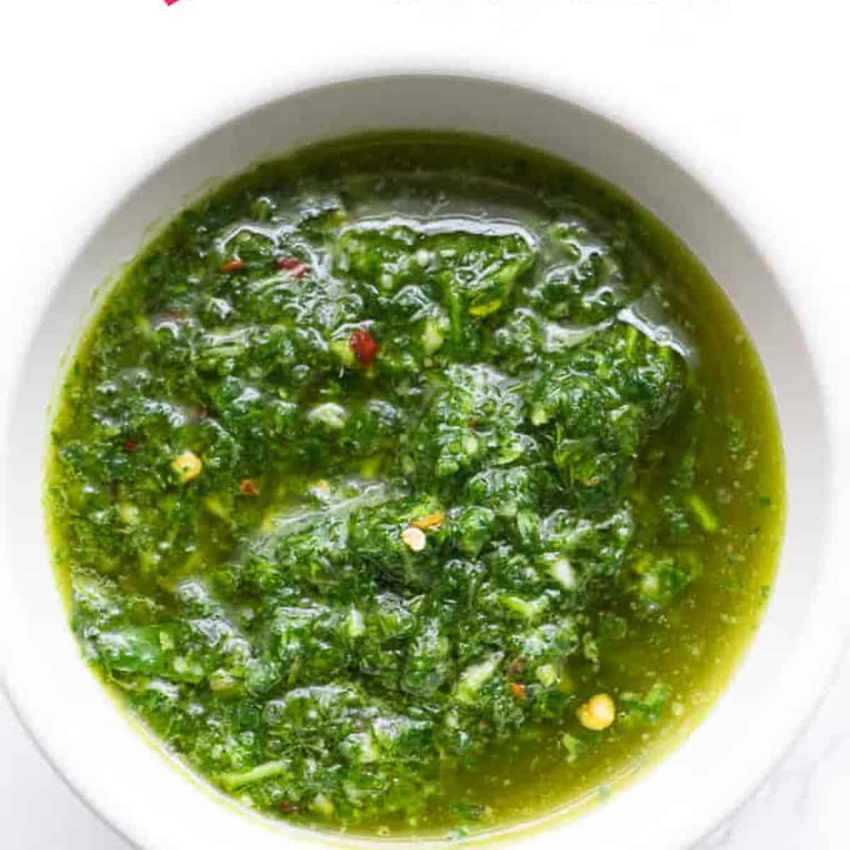 From Scratch Chimichurri Sauce • Salted Mint