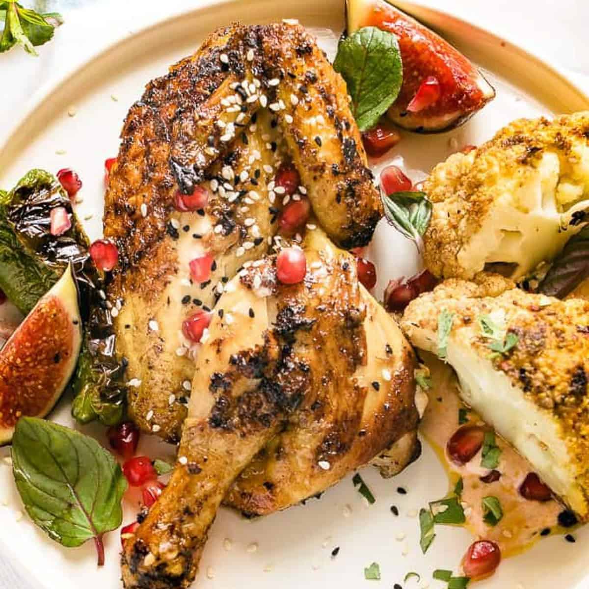 Grilled Moroccan Chicken • Salted Mint