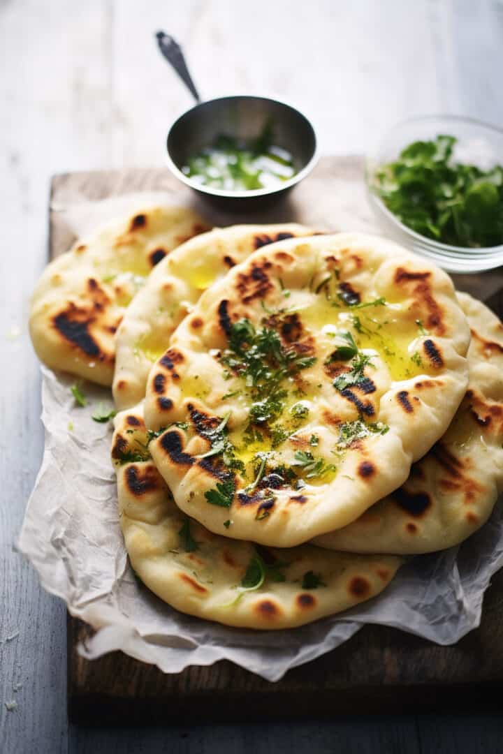 The Best Easy Garlic Naan Bread • Salted Mint