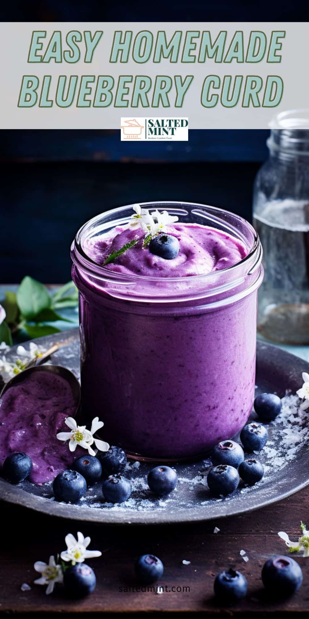 The Best Easy Blueberry Curd • Salted Mint