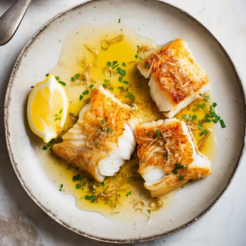 Pan Roasted Cod with Proscuitto and Fennel • Salted Mint