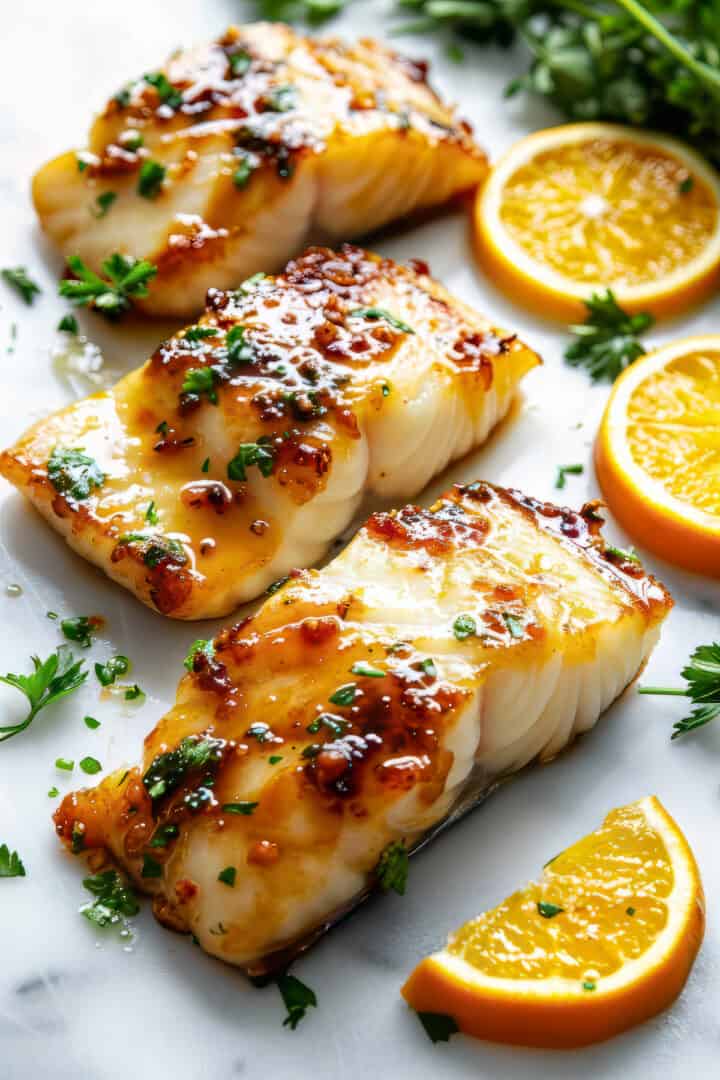 Easy Sheet Pan Cod With Citrus Hoisin Glaze • Salted Mint